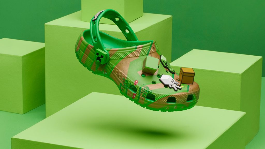 Minecraft x Crocs : lancement de la gamme (chaussures, pins et goodies ...