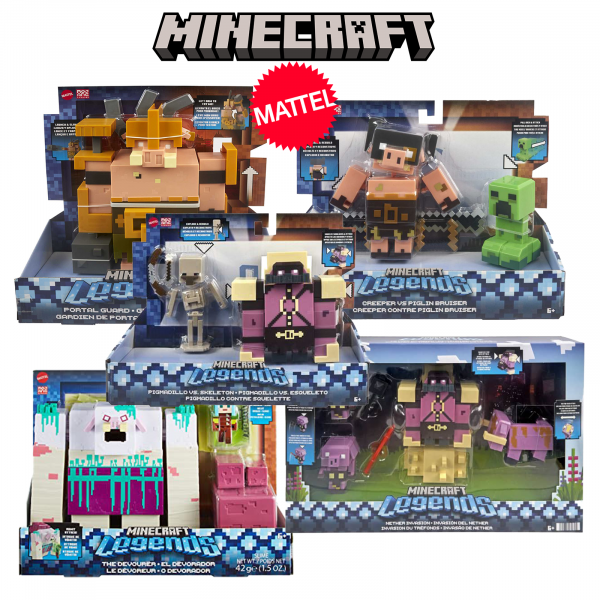 Mattel annonce la sortie des figurines d’actions Minecraft Legends ...